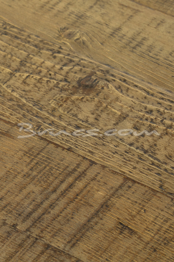 DINING TABLES: ASPE SQUARE PINE AND IRON DINING TABLE