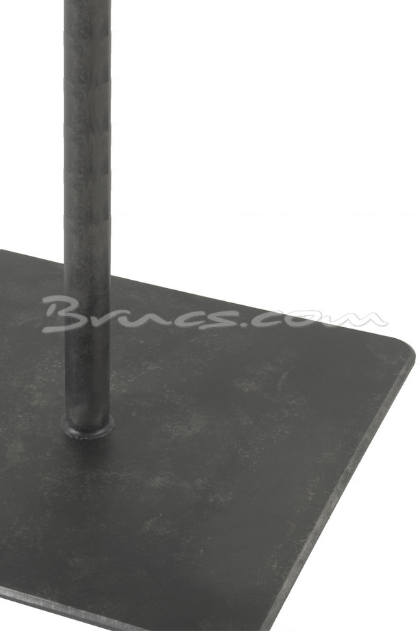 DINING TABLES: ASPE SQUARE PINE AND IRON DINING TABLE
