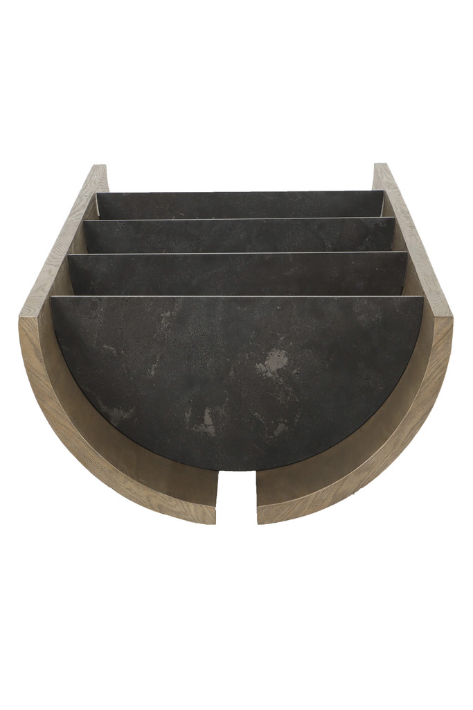 ON SALE FURNITURE: TAHAT OAK & STONE BOOKSHELF