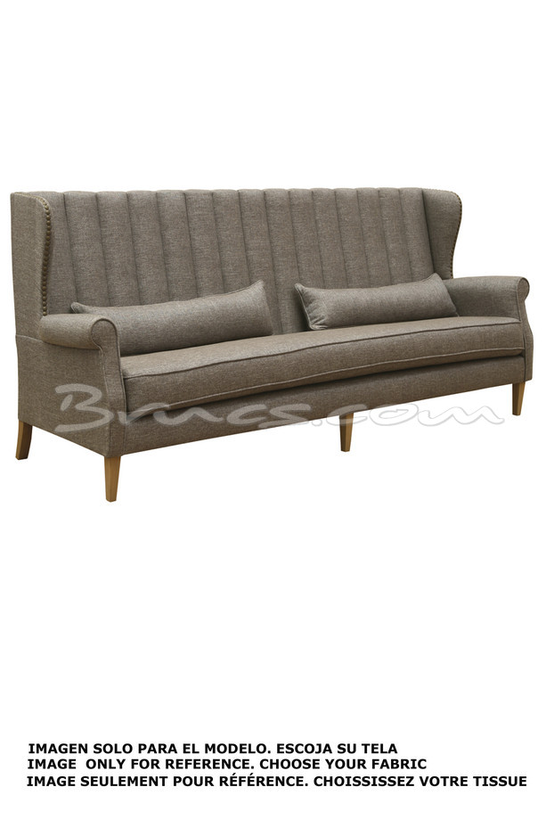 BENCHES AND PUFFS: TAMARA BENCH 260 cm CUSTOMER FABRIC 15 mt